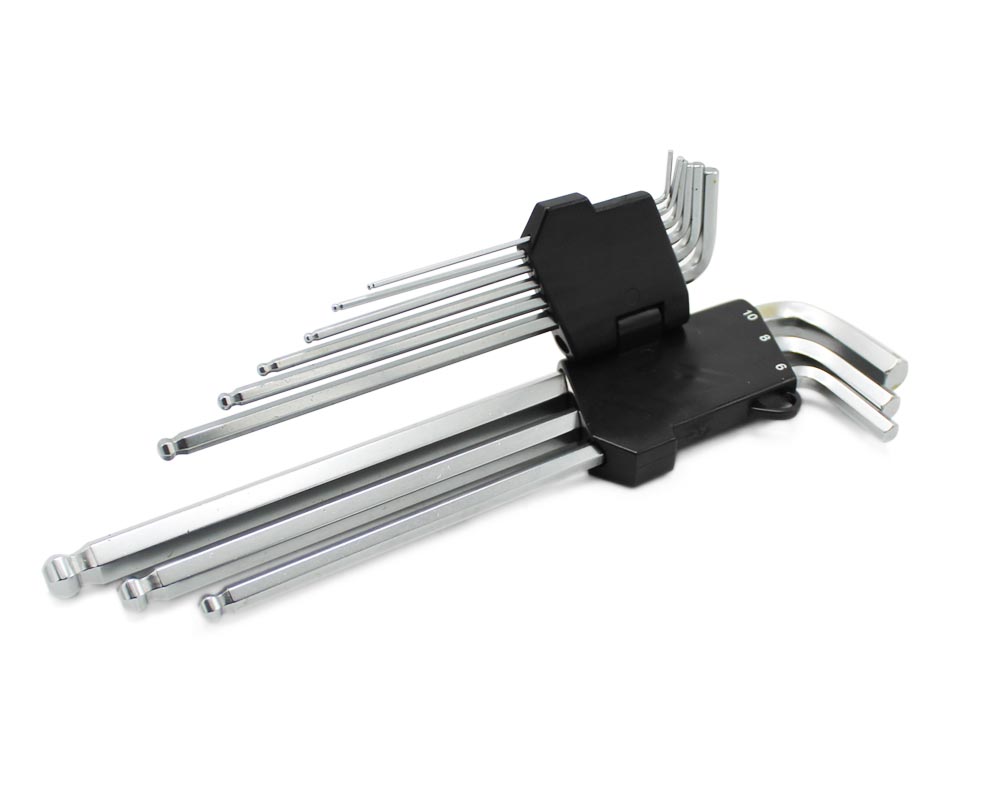 خرید و قیمت ست آچار آلن کارتی 10-1.5 سر گرد بلند AKT - ابزار ماتریس